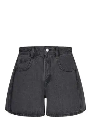 JNBY JNBY High-Waisted Denim Shorts Grey