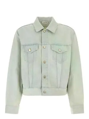 Fear Of God Bleach-wash Denim Jacket - Blue