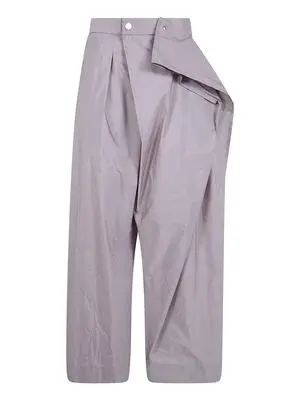Issey Miyake ISSEY MIYAKE 'AKIMBO' VOLUME TROUSERS Gray