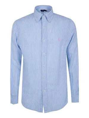 Polo Ralph Lauren Long Sleeves Sport Stripes Shirt - Blue