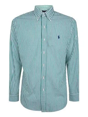 Polo Ralph Lauren Long Sleeves Sport Stripes Shirt White
