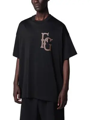 Fear Of God T-shirt 43 In Cotton And Rayon Jersey - Black