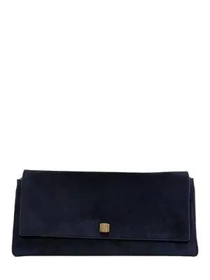 Khaite Suede Clutch Bag - Blue