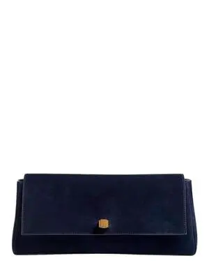 Khaite Suede Clutch Bag - Blue