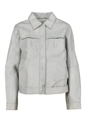 COROMO VINTAGE Panelled Button-up Jacket - Grey