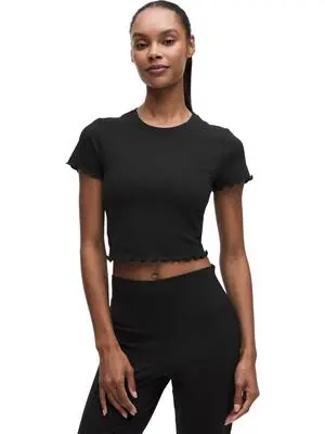 Lululemon Align™ Lettuce-hem Baby Tee - Black