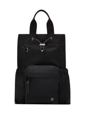 Lululemon 2-in-1 Drawstring Bucket Bag - Black/silver