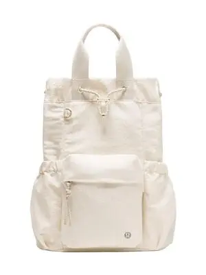 Lululemon 2-in-1 Drawstring Bucket Bag - Light Ivory/gold