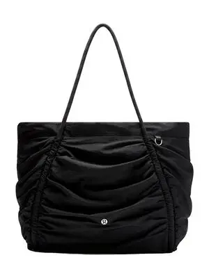 Lululemon Ruched Tote Bag - Black/silver
