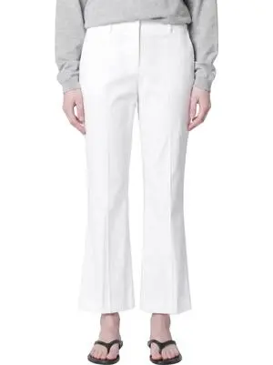 PT TORINO Gabardine Flared Trousers - White