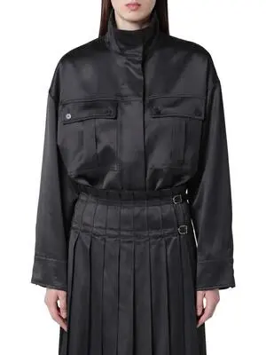 DURAZZI MILANO Satin Bomber Jacket - Grey