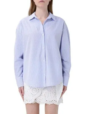 MC2 SAINT BARTH Embroidered Cotton Shirt - Sky
