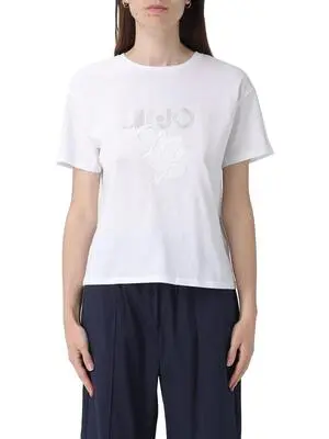 Liu Jo Embellished Logo T-shirt - Milk