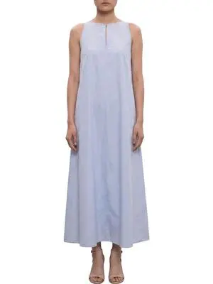 Agnona Sleeveless Maxi Dress - Gnawed Blue