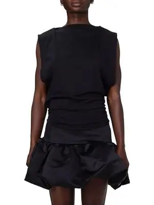 Jacquemus Sleeveless Top With Tie-fastening Straps - Black