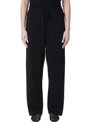 ENTIRE STUDIOS Cotton Knit Drawstring Trousers - Black