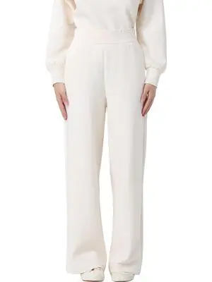 Armani Exchange Logo Detail Wide Leg Trousers - White