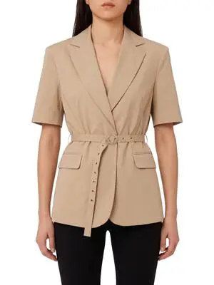 Liu Jo Belted Blazer - Beige