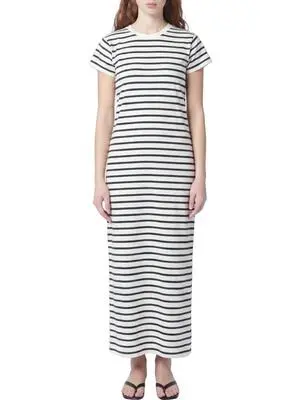 ANINE BING Striped Maxi Dress - Blue
