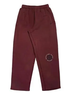 Nike X Martine Rose Logo-graphic Track Pants - Red