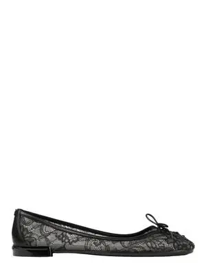 JIMMY CHOO Scarlett Lace Ballet Flats - Black