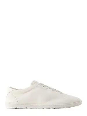 Brunello Cucinelli Suede Low Top Sneakers - Neutrals