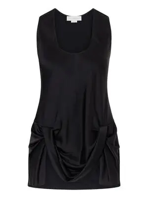 Stella McCartney Draped Satin Blouse - Black