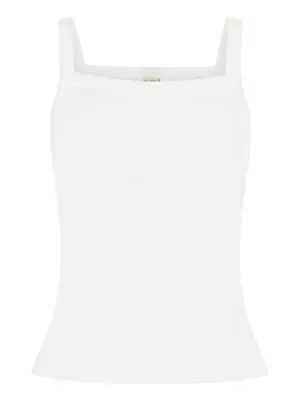 FLORE FLORE May Organic Cotton-jersey Tank - White