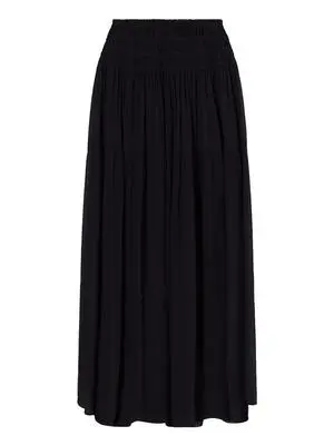 ERES Shirred Maxi Skirt - Black