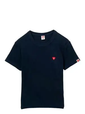 AAPE BY *A BATHING APE Apee™ A Bathing Ape® Heart Logo Patch Crewneck T-shirt - Blue