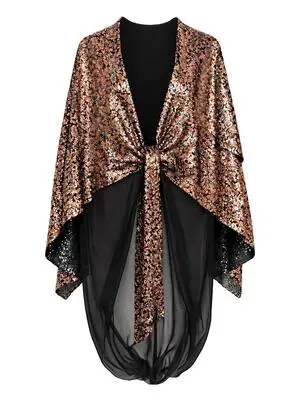 LUMINA ELIGMA Lumiere Sequin Kaftan - Black