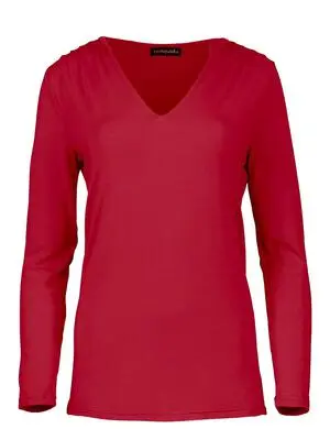 CONQUISTA Conquista Jersey V-Neck Top