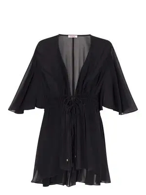ERES Midnight Operette" Shirred Muslin Blouse - Black