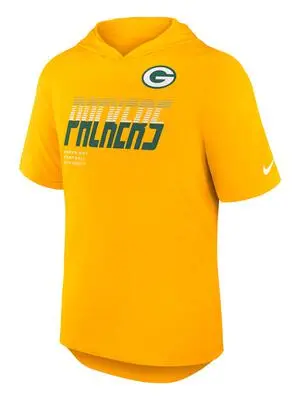 Nike Green Bay Packers Dri-fit Nfl Hooded T-shirt - Brown