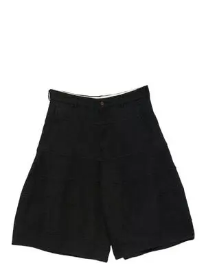 Comme Des Garçons Paneled Belt-loop Shorts - Black