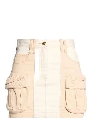 Liu Jo Two-tone Denim Mini Skirt - Sand