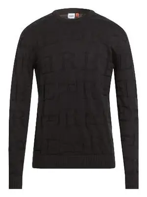 FERRE' Ferre Crewneck Long Sleeve Sweater - Black
