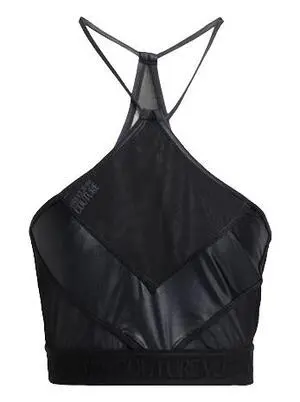 Versace Cropped Sleeveless Top - Black