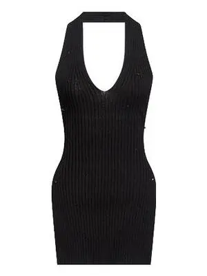 DONDUP Sleeveless Halter Neck Knit Top - Black