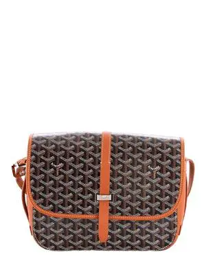 Goyard Mm Belvedere Ii Messenger Bag Coated Canvas - Black