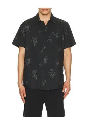 Travis Mathew Techwoven Holding Court Shirt - Black