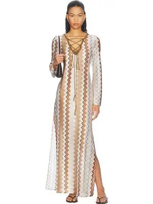 My Beachy Side Vina Kaftan Maxi Dress - Multi