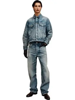 Fear Of God Selvedge Denim Trucker Jacket - Blue