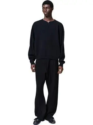 FEAR OF GOD Fear Of God Merino Wool Knit Henley Sweater