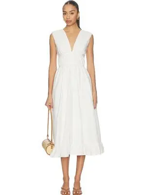 Peixoto Ava Midi Dress - White