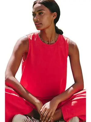 Z Supply Z Supply Sloane Muscle Tank Top Lychee