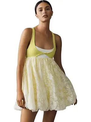 DAILY PRACTICE By Jungle Hike Bubble Mini Dress - White