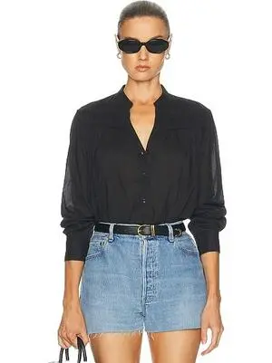 NILI LOTAN Clarys Top - Midnight