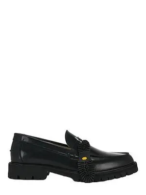 DUKE + DEXTER Vibram Carrarmato Lug Loafers - Black
