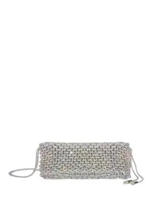 HIBOURAMA Aurora Crystal Shoulder Bag - Silver